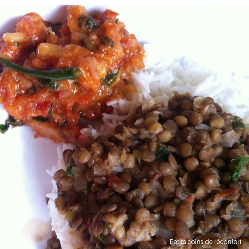Rougail de poisson salé - Petits coins de réconfort