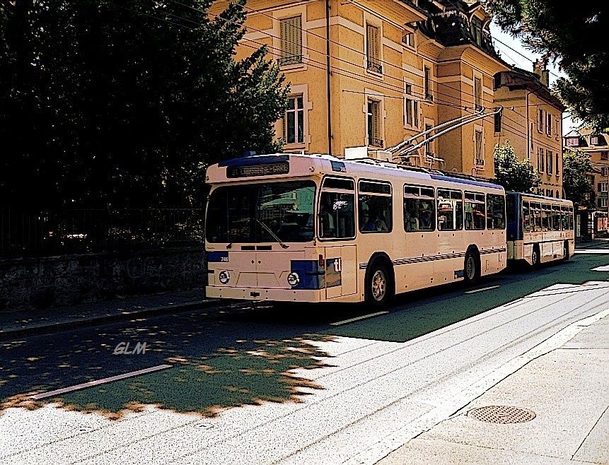 Trolleybus à la remorque - GLM C-TP-T- (Camions-TP-Train)