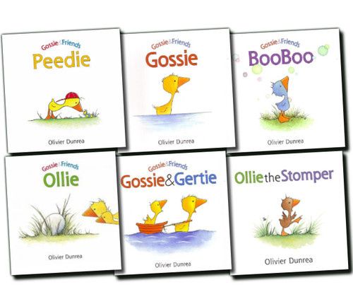 Gossie and Friends Collection Olivier Dunrea 6 Books Set Ollie BooBoo ...