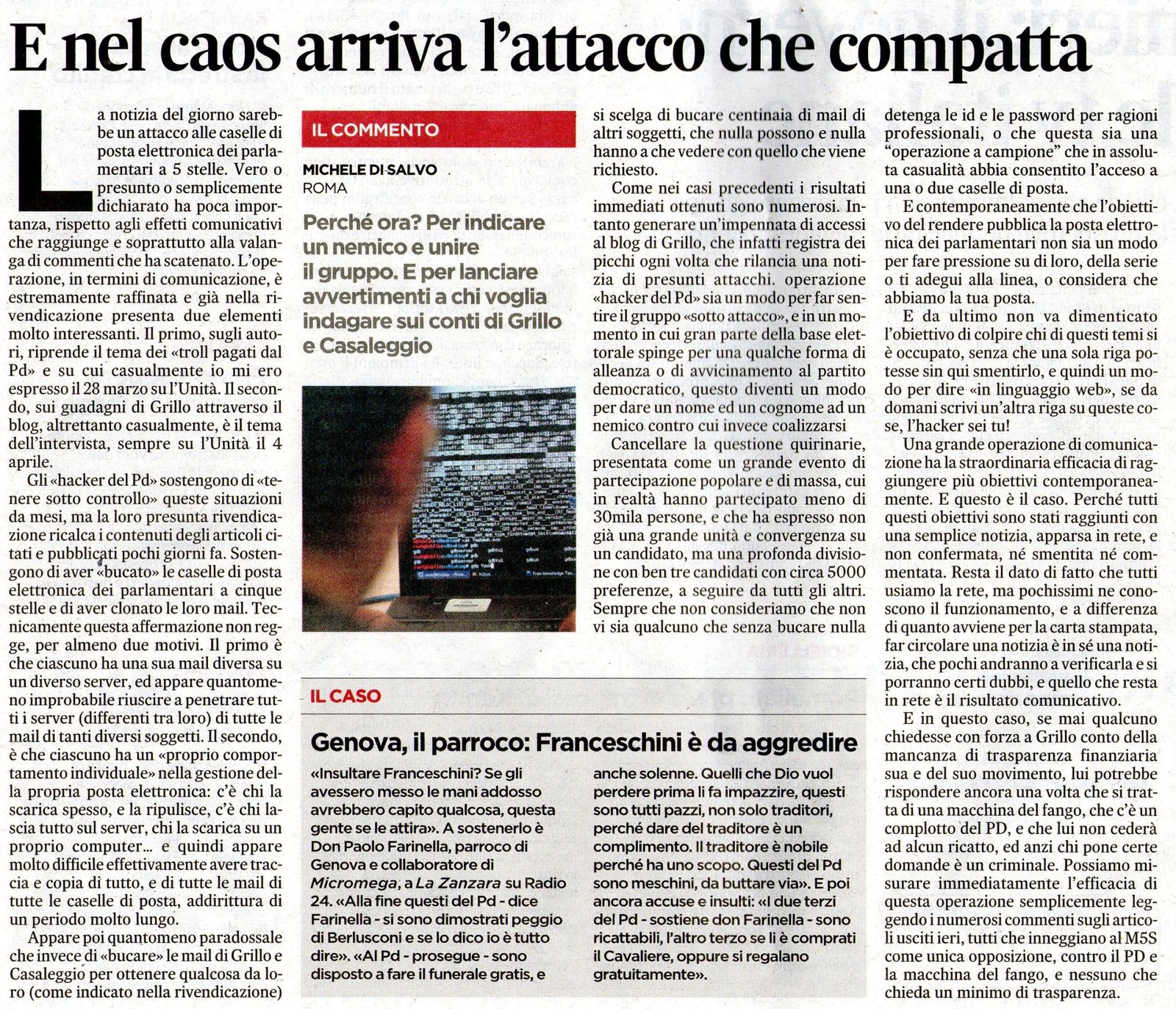 HackerPD, fake, troll e balle in rete - Micheledisalvo.com