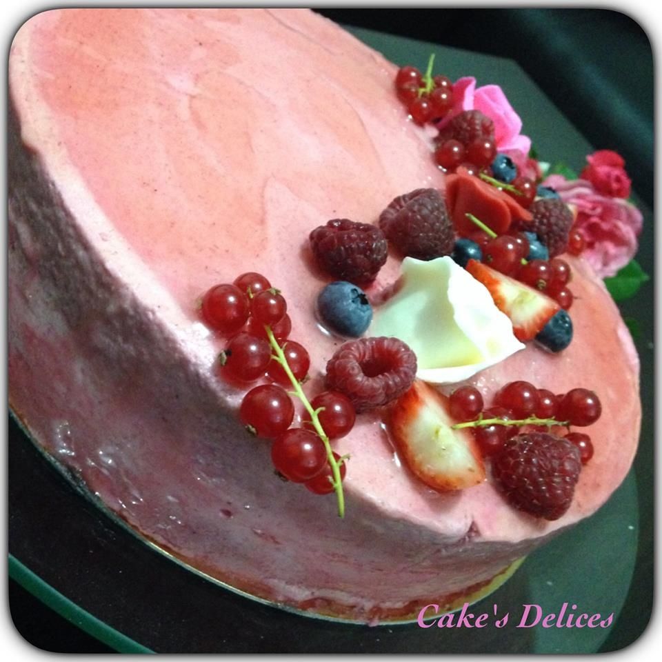 Entremet citron fruits rouges - CAKE'S DELICES