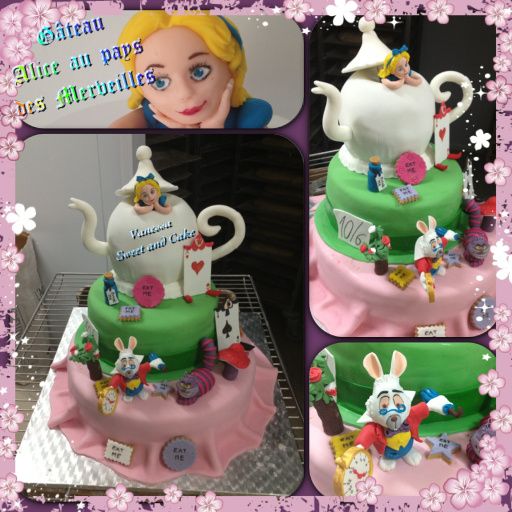 Gâteau Alice au pays des Merveilles - Vanessa Sweet & Cake