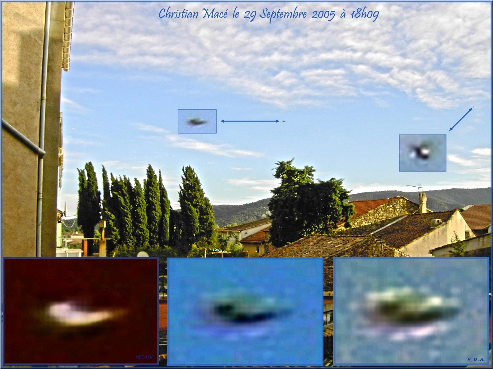 Christian Macé de Cogolin a vu une foudre en boule ou ovni foo-fighter ...