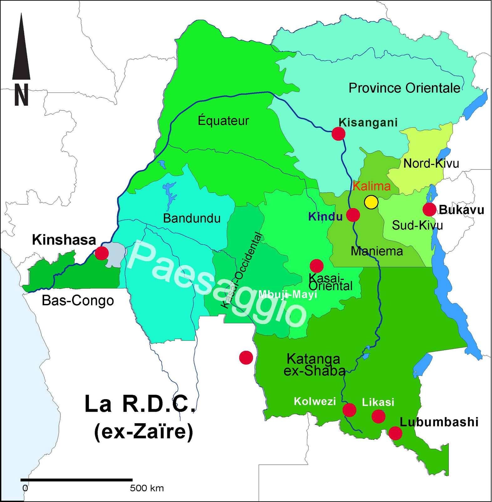 Kalima, ville minière du Maniema (RDC) - Paesaggio, paysages