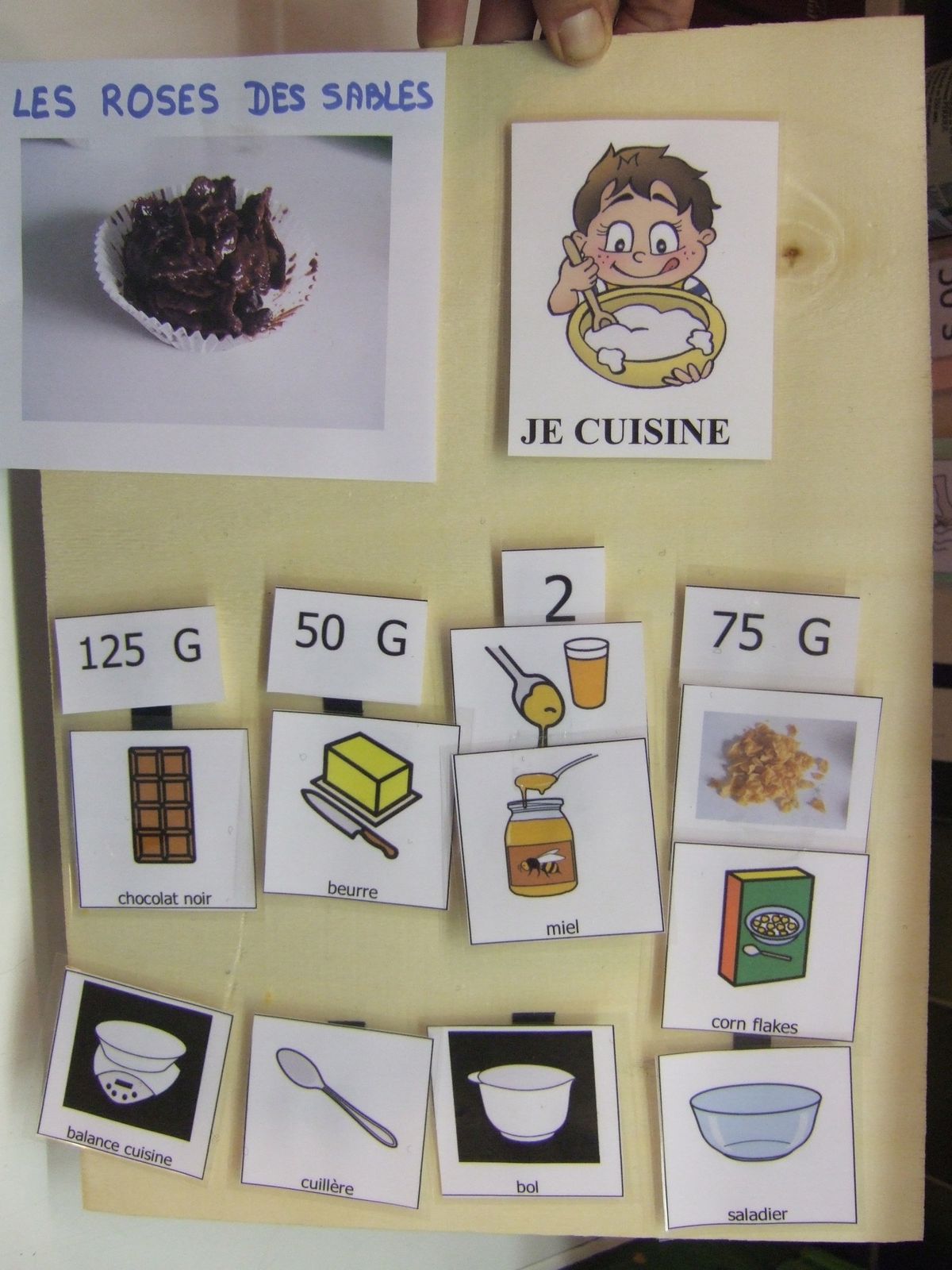 recette en pictogrammes : les roses des sables....hummmmm - Donne-moi ...