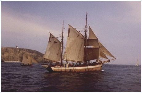 301 - LUN II, galéasse norvégienne de 1914, gréée en ketch aurique ...