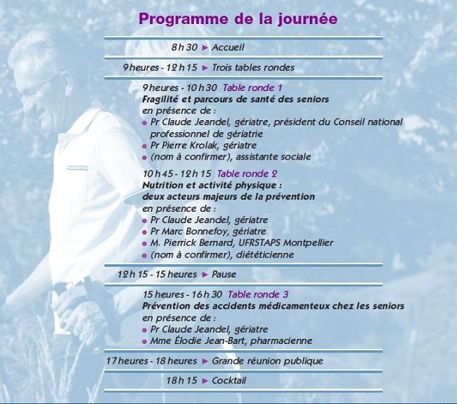 LA JOURNÉE DE LA PRÉVENTION SANTE SENIORS. - Le blog de jardinsyzeron ... LA JOURNÉE DE LA PRÉVENTION SANTE SENIORS. - Le blog de jardinsyzeron ...