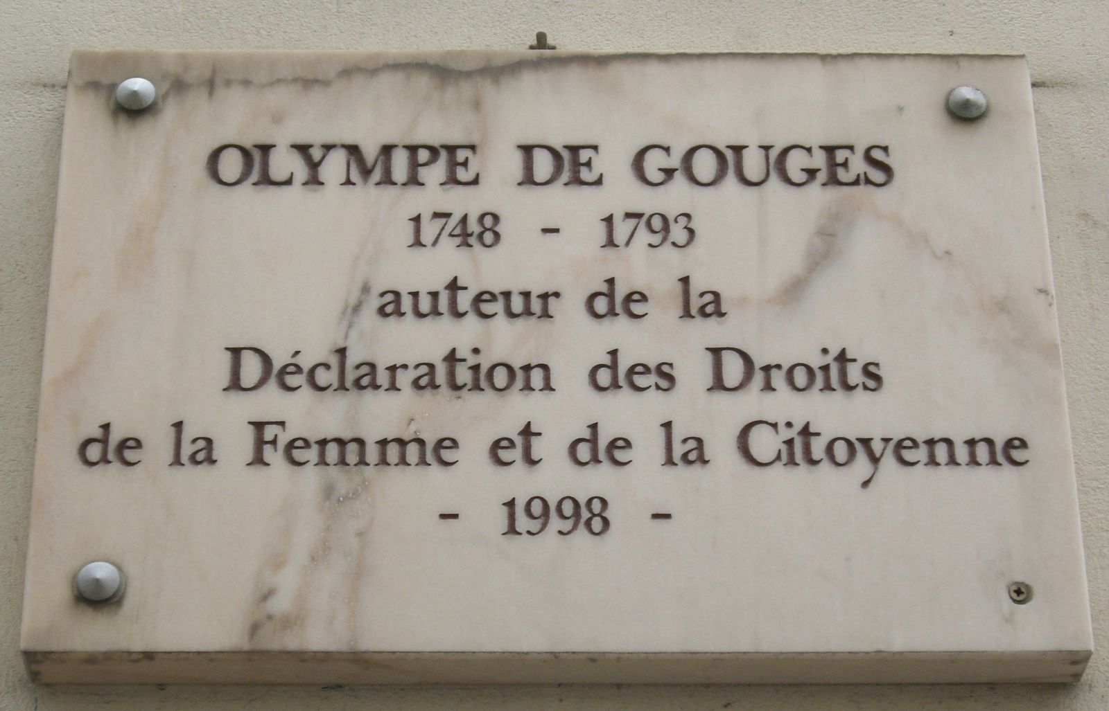 07 mai 1748, naissance d'Olympe de Gouges - FO Retail Distribution