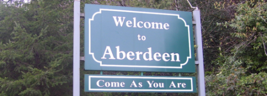 TIL the welcome sign to Kurt Cobain's hometown reads "Welcome to ...
