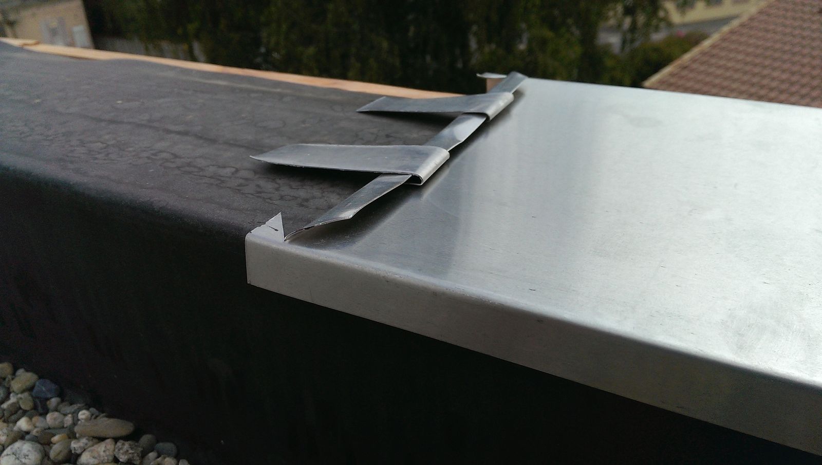 couvertines acrotères - Surélévation en autoconstruction