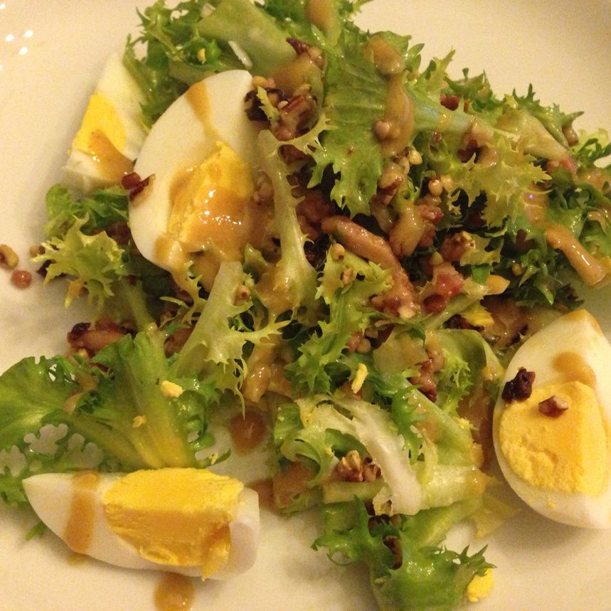 Salade Frisée Aux œufs Et Lardons Home Made By Sonia