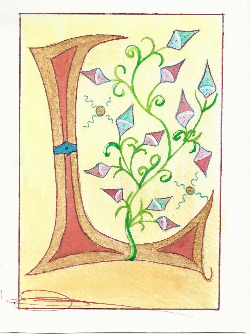 Lettrines L - Sur le sentier des fées