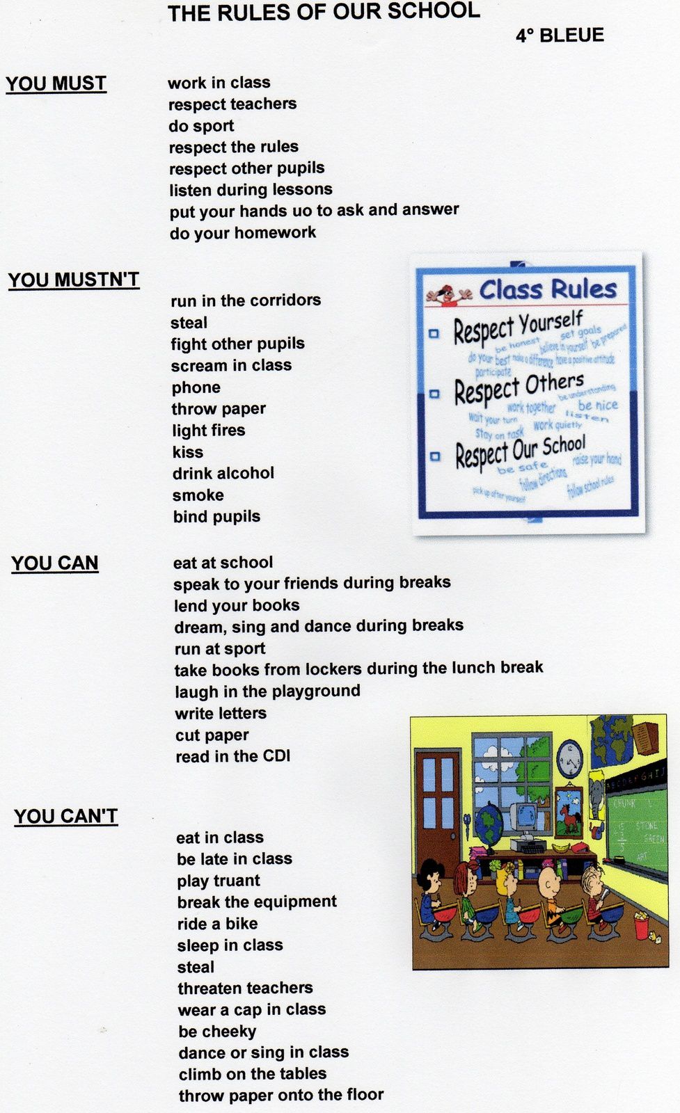 Yes or No: RULES, RULES, RULES! - Mrs Mousset