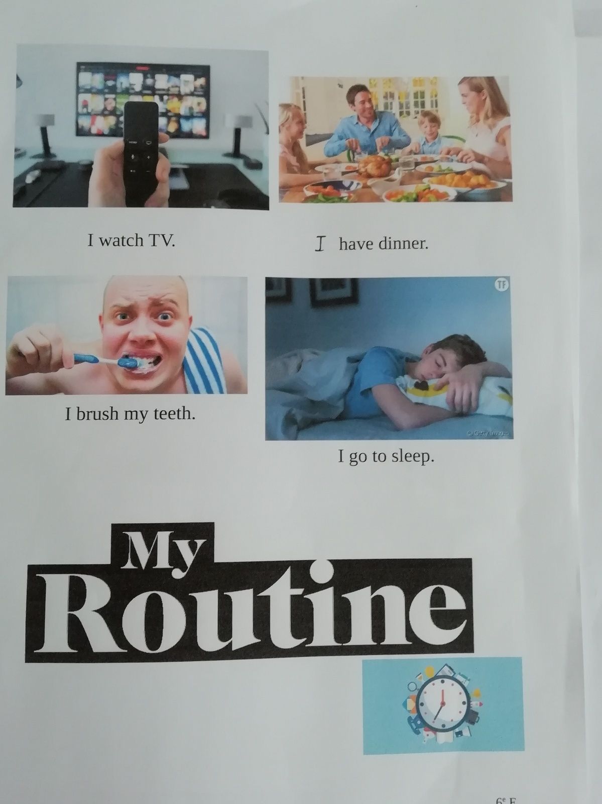 My daily routine.. - Mrs Mousset