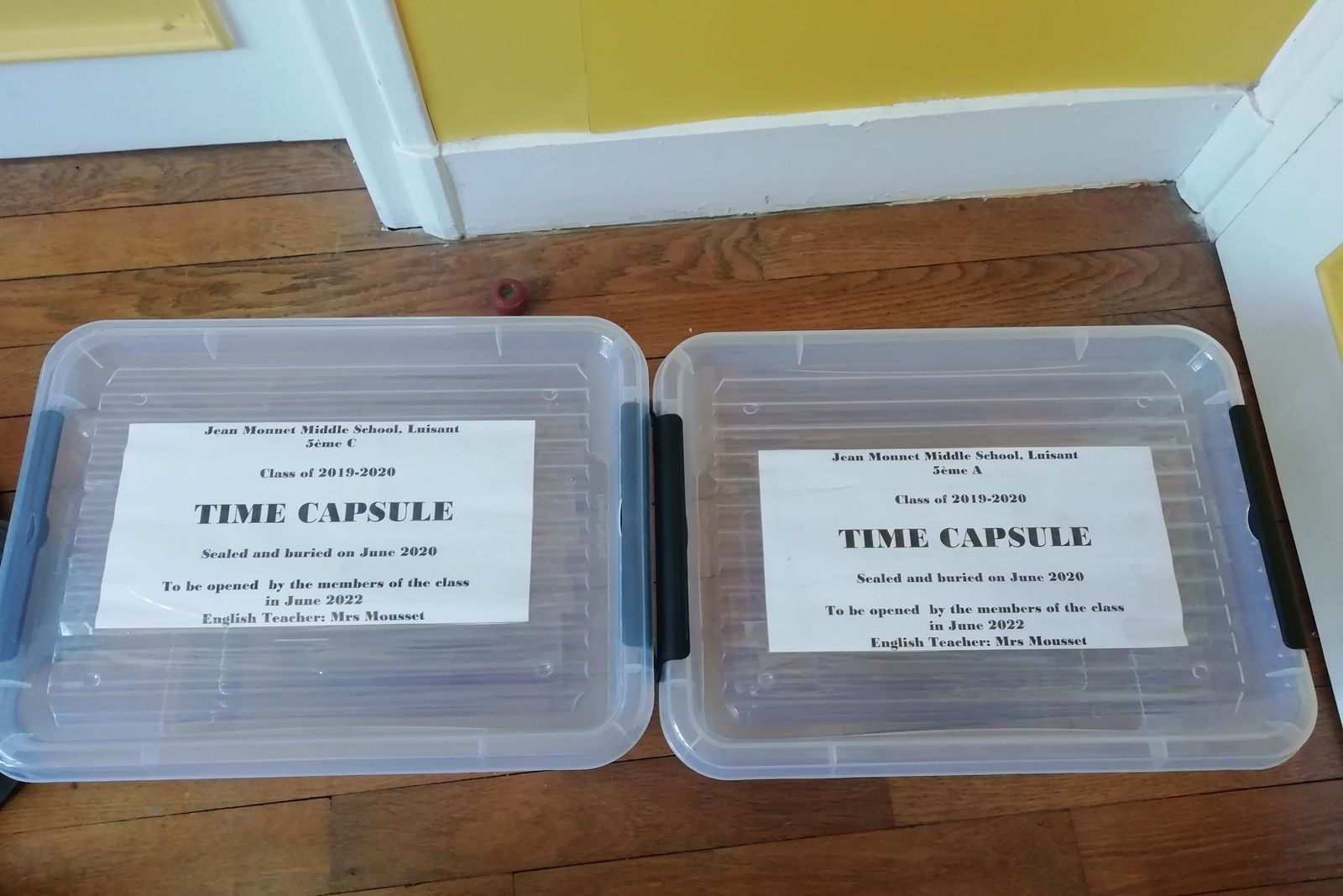 Time Capsule 2020. c'est parti! - Mrs Mousset