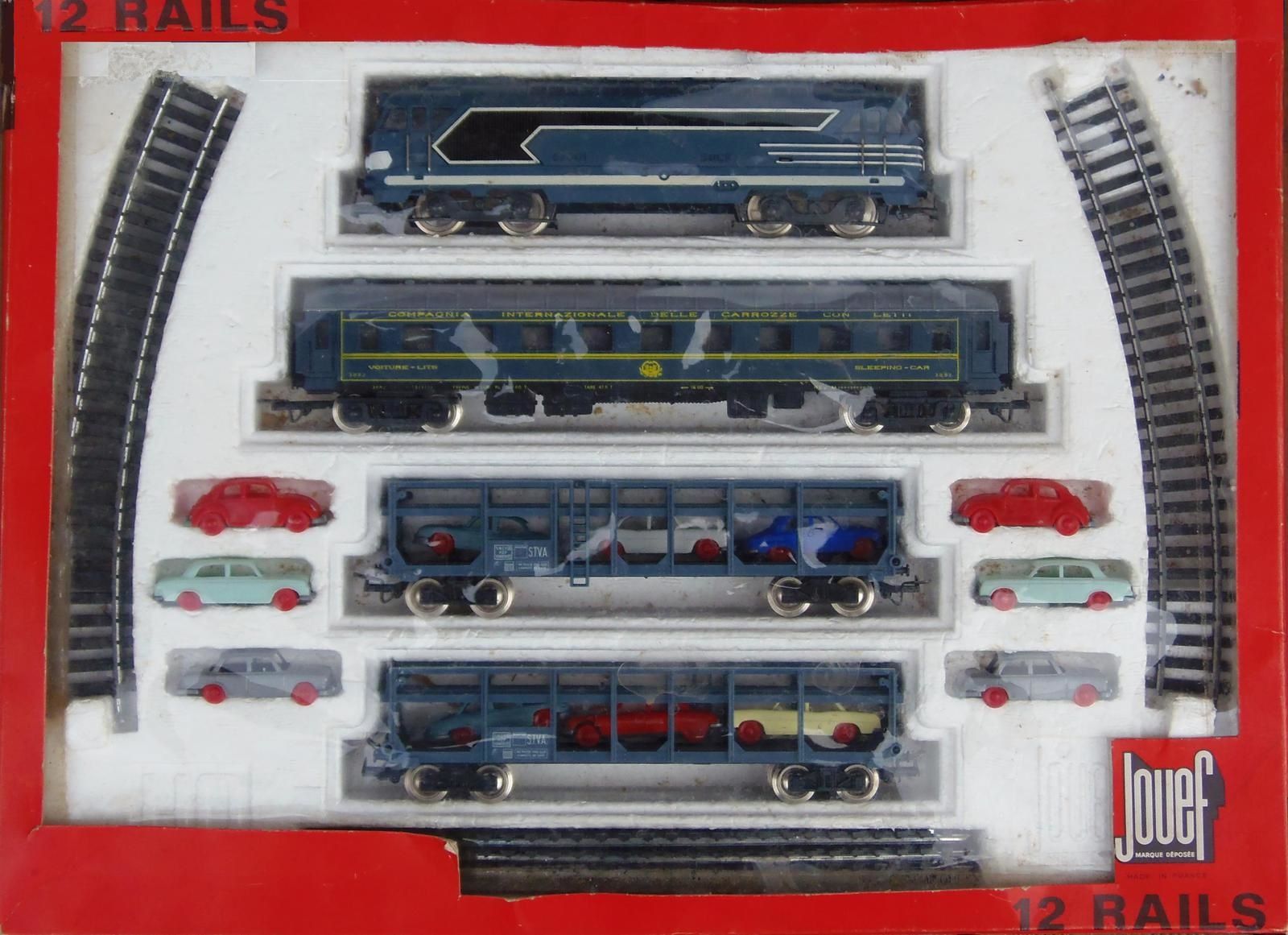 1969 REF 7603E TRAIN AUTO COUCHETTE T.A.C. - coffret train jouef.over ...