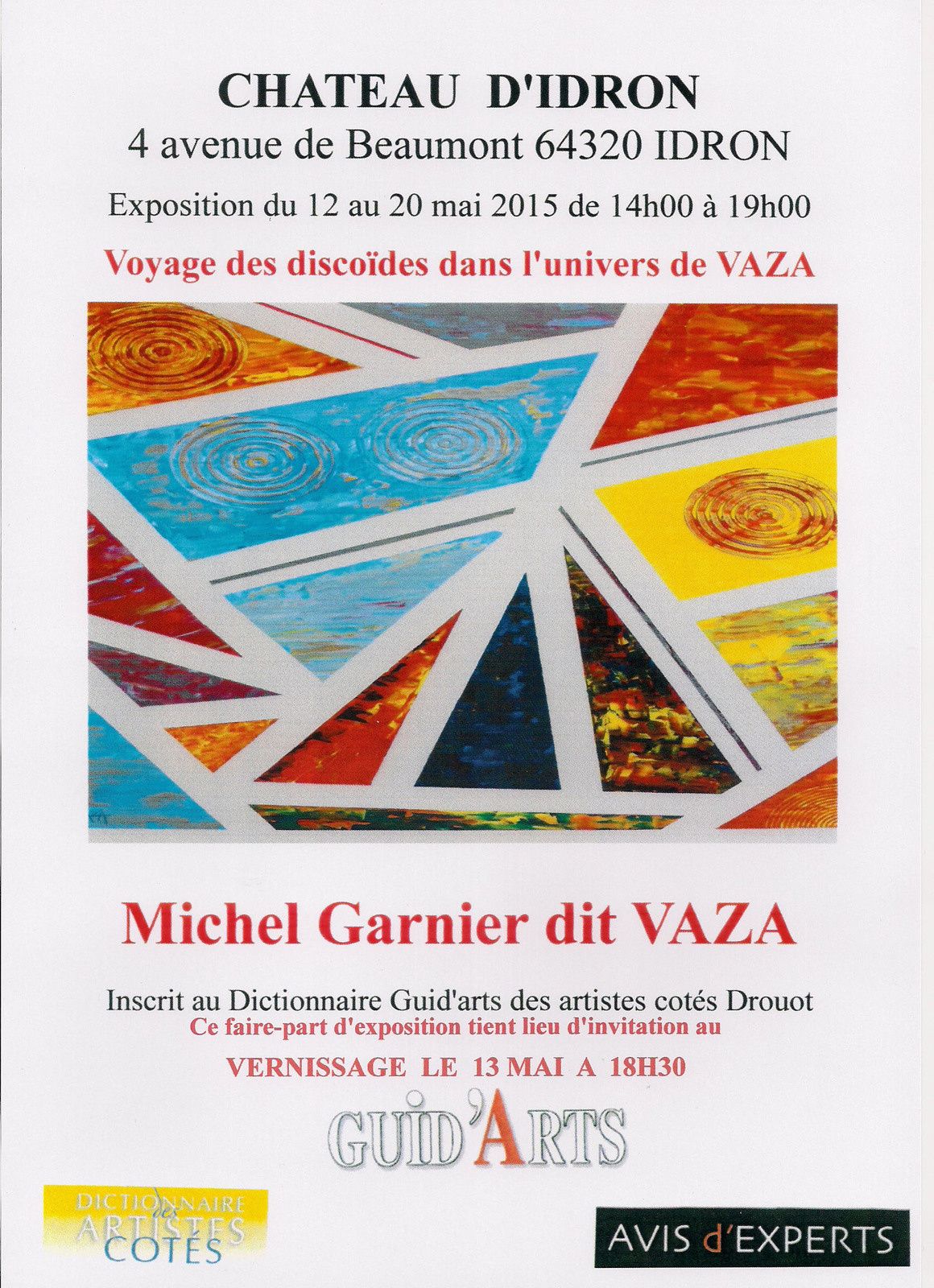 Michel Garnier dit Vaza expose ses tableaux… - le blog ballester.jean-paul