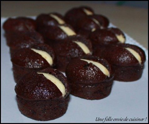 Mini-moelleux aux deux chocolats