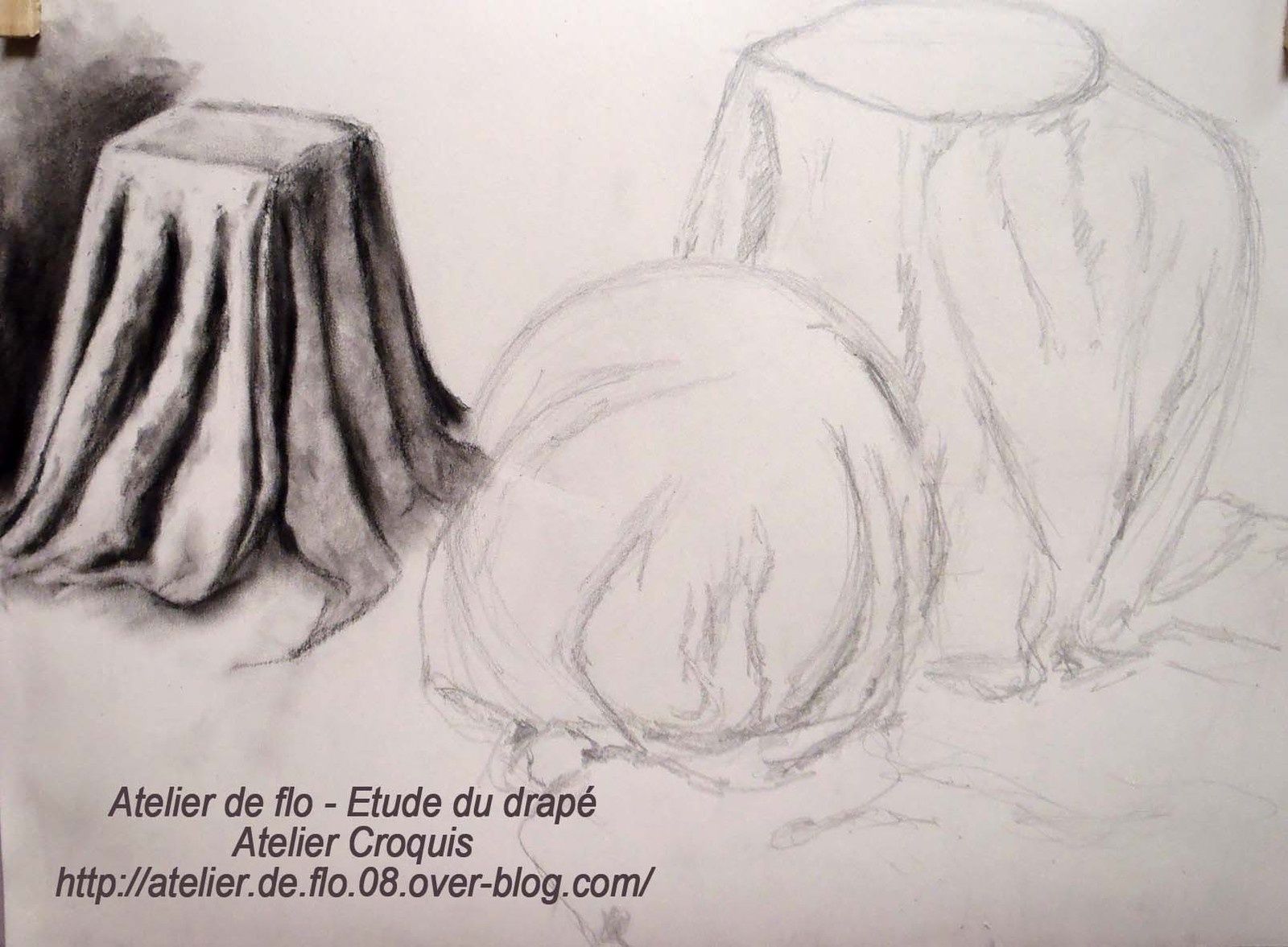 Etude sur le drapé - L'Atelier de Flo.M