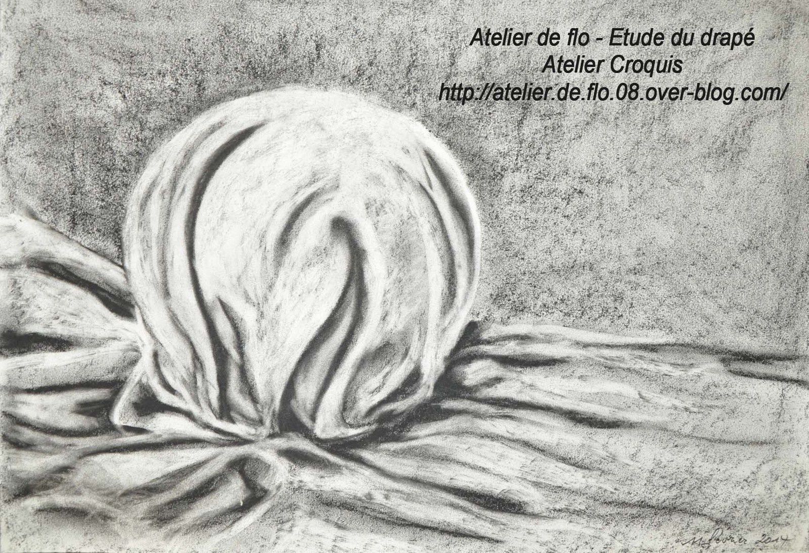 Etude sur le drapé - L'Atelier de Flo.M