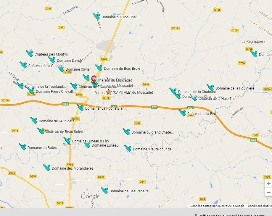 carte des viticulteurs de la Maison du Muscadet - Maison du Muscadet ...