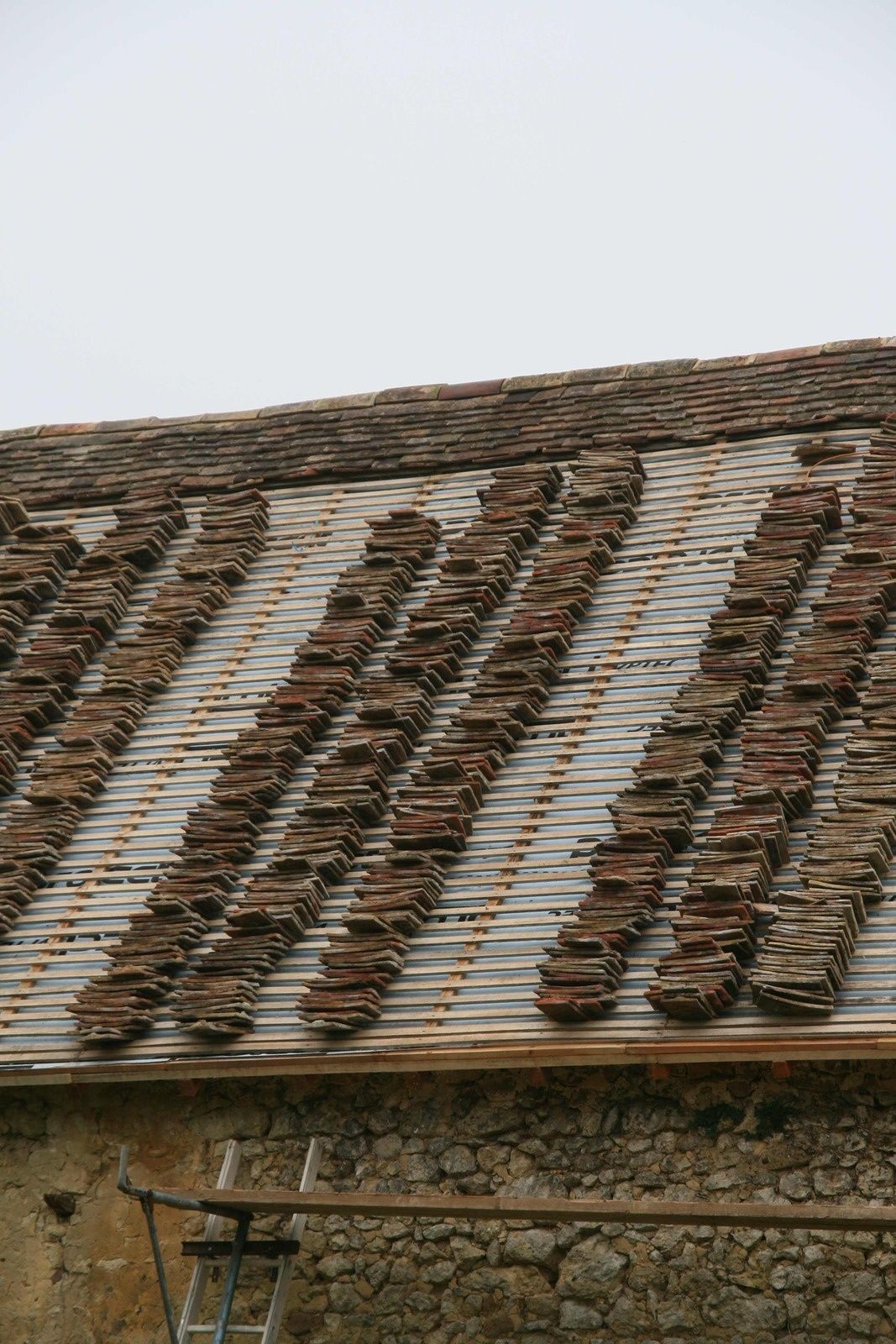 Début de tuilage - La Rheveri