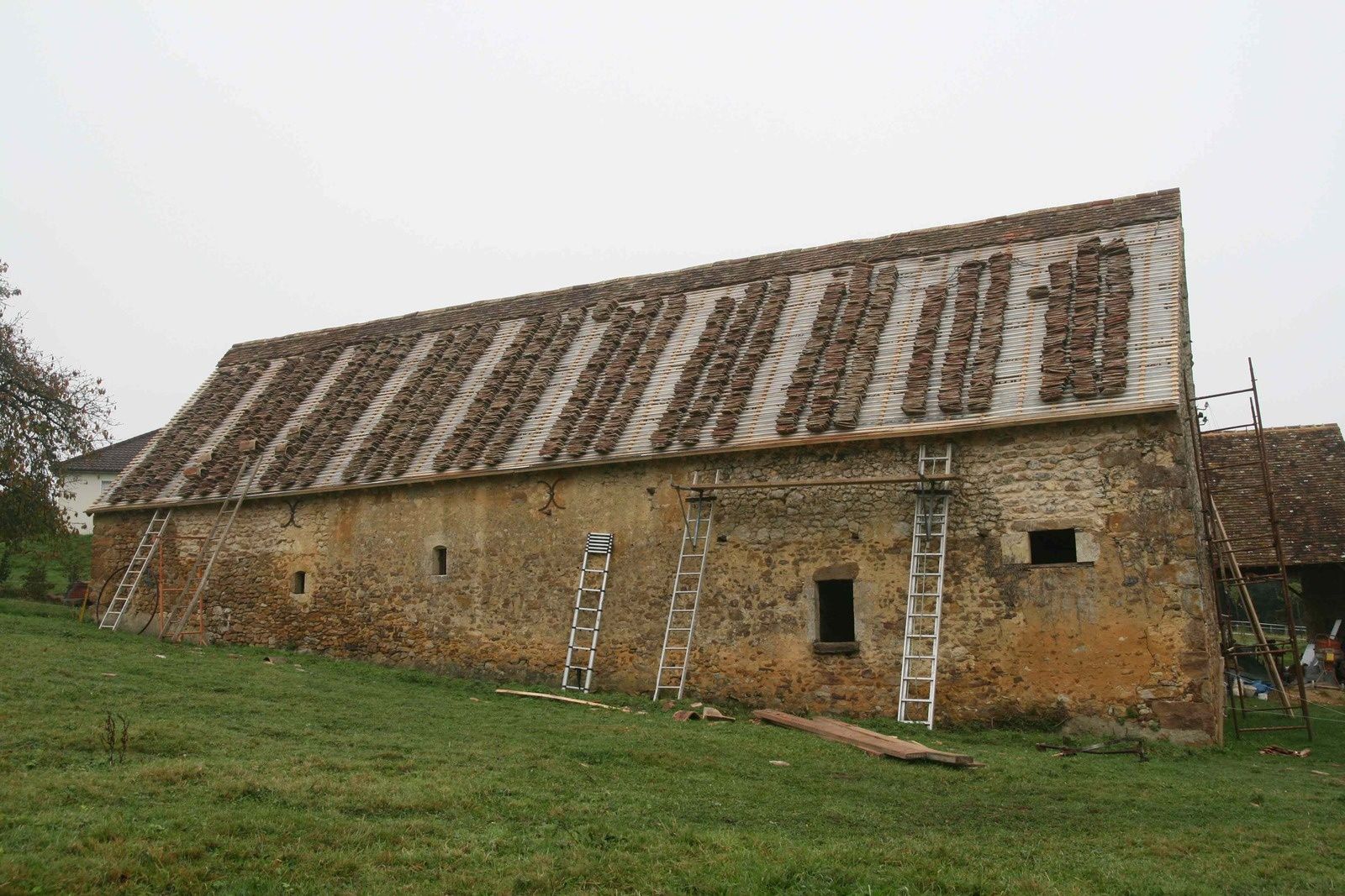 Début de tuilage - La Rheveri