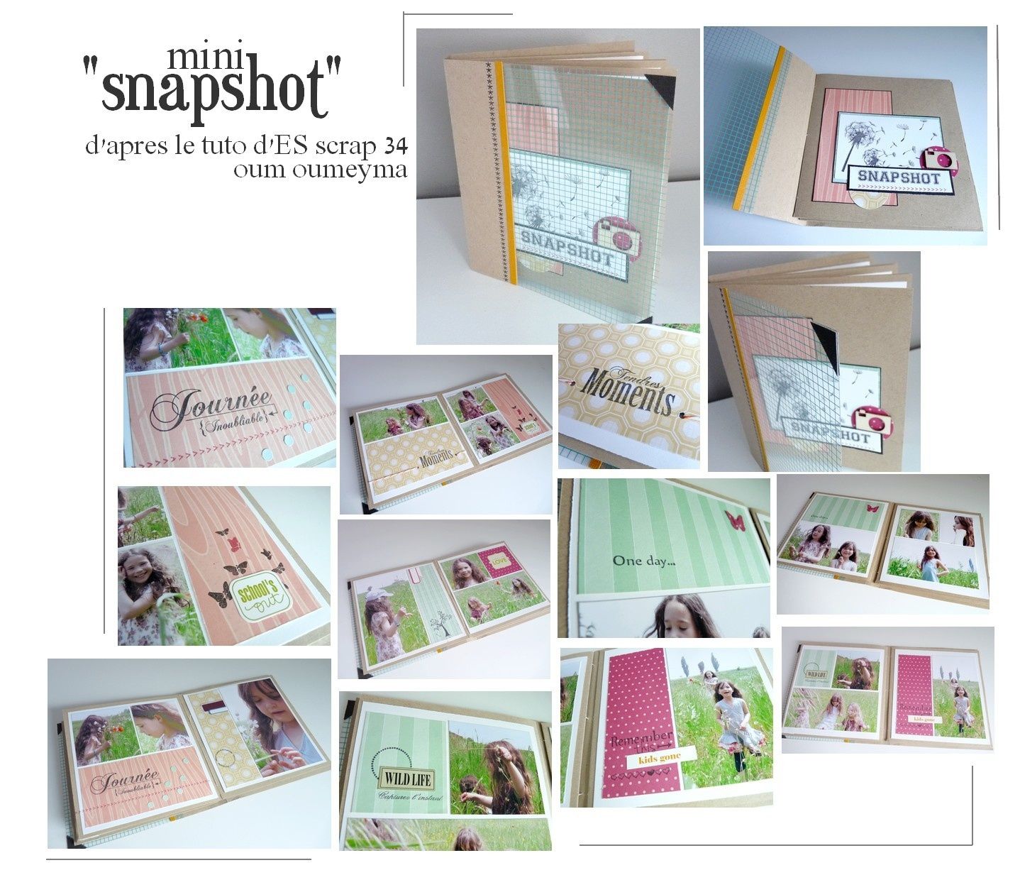 mini "snapshot" d'aprés le tuto de ES 34 - le scrap clean et simple de ...