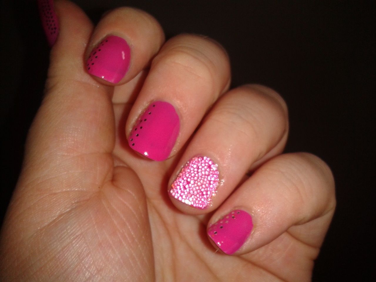 Nail art sur ongle court - Nail Art par Orchideal