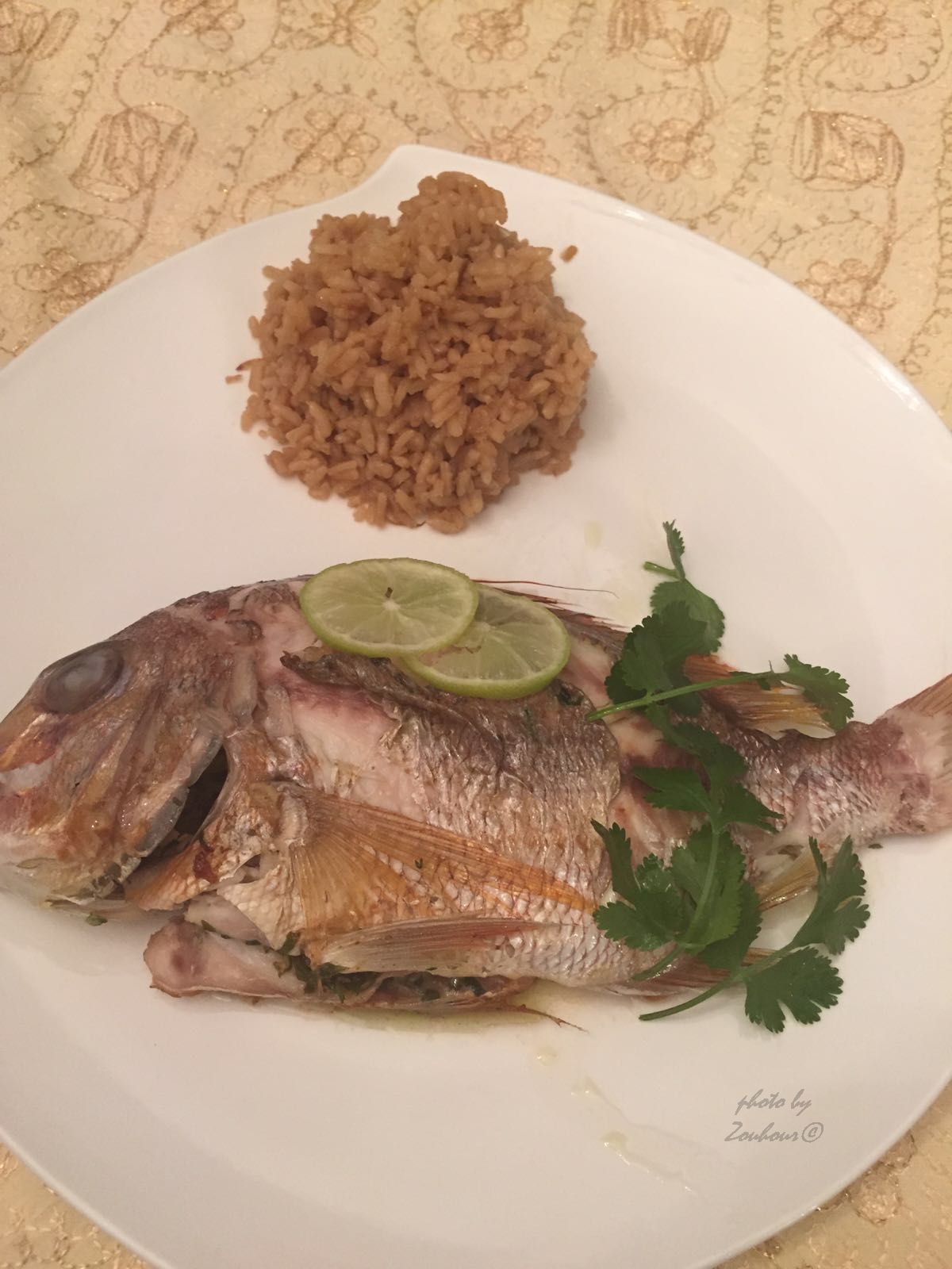Poisson et Riz à l’Oriental, Siyyadyeh - La Cuisine de AMAL
