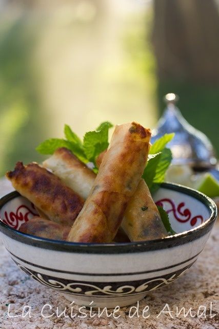 Feuille de Brick aux 3 Fromages, Rkakat Bil Jiben ou Cigare aux 3 ...