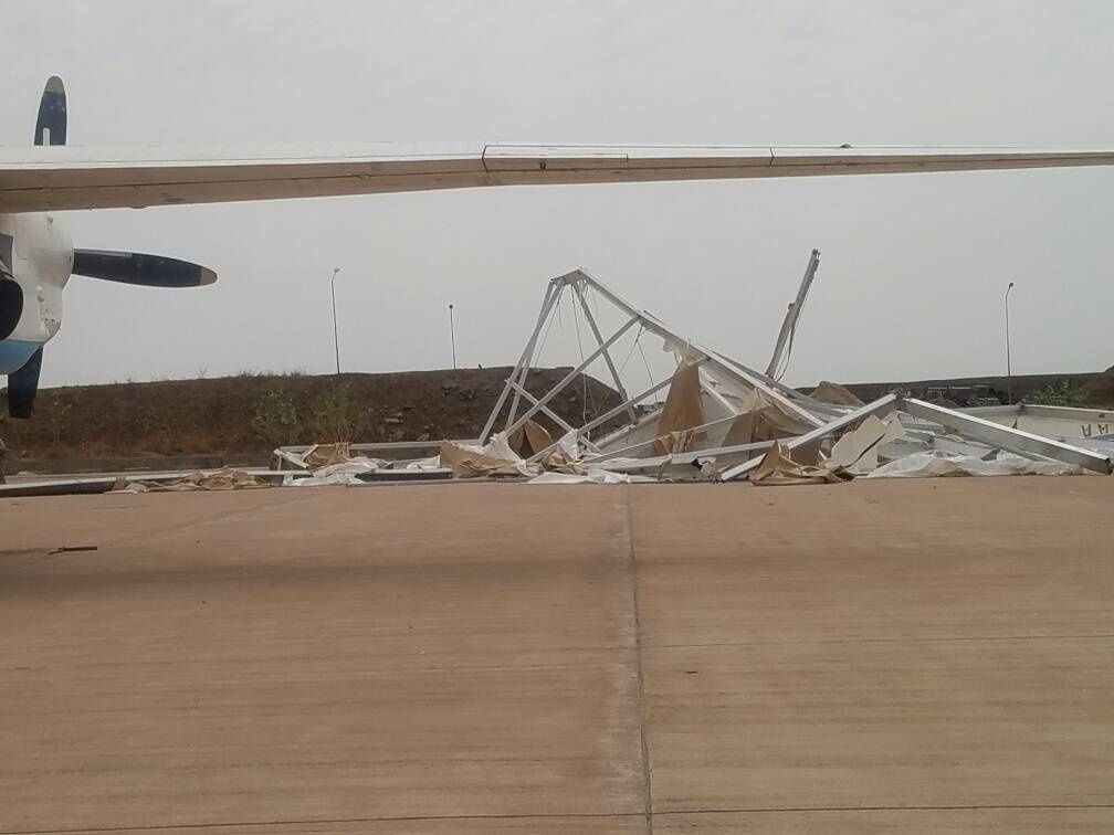 La Force aérienne tchadienne fortement endommagée après des intempéries ...