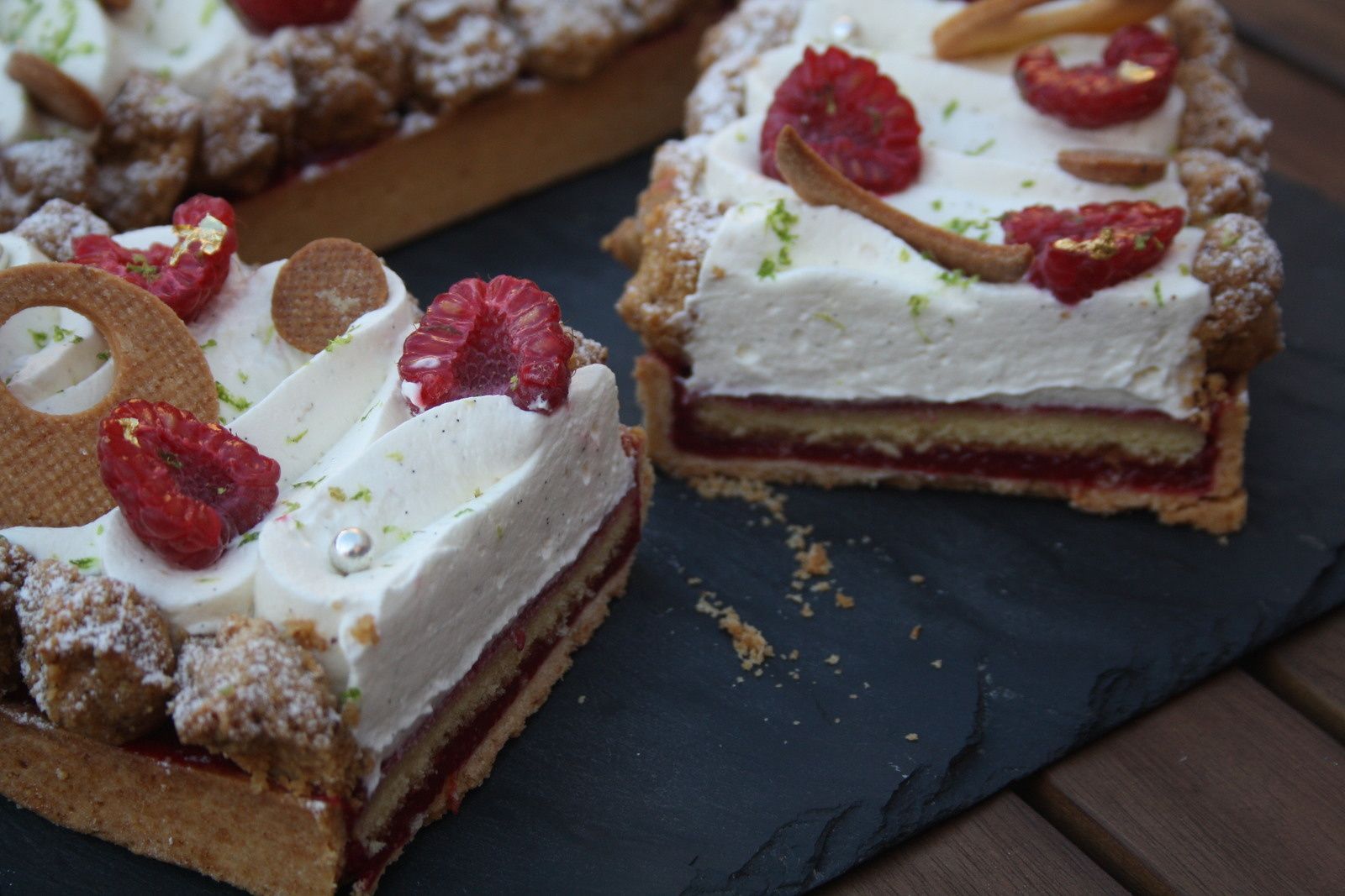 LA TARTE DE XAVIER (framboise, citron, vanille, tonka) - RELIGIEUSE ET ...