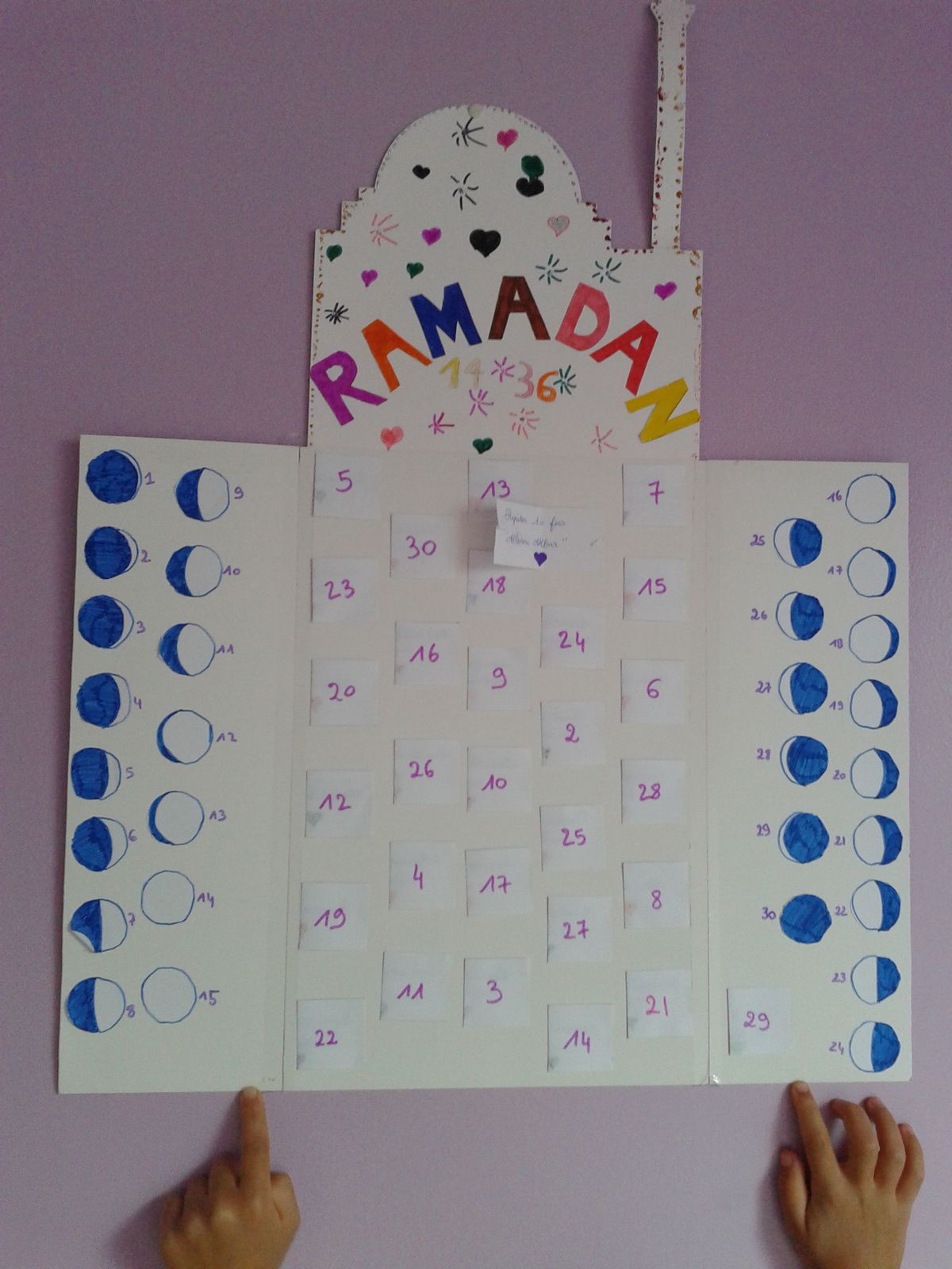 Calendrier Ramadan pour enfant - Les p'tites recettes de Fouzia...