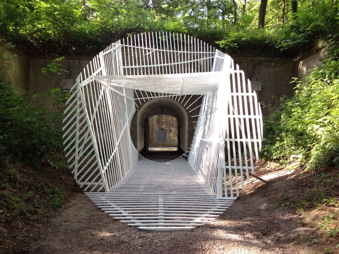 Montage d'une Expo photographique anamorphose - BALADE EN FRANCE