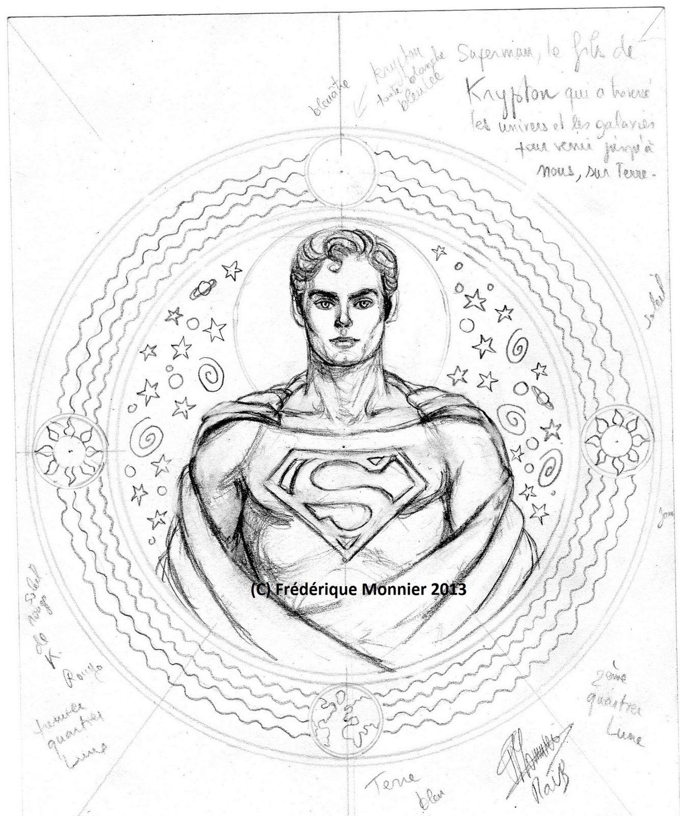Dessin Au Crayon De Superman 5 Facettes étonnantes De Superman