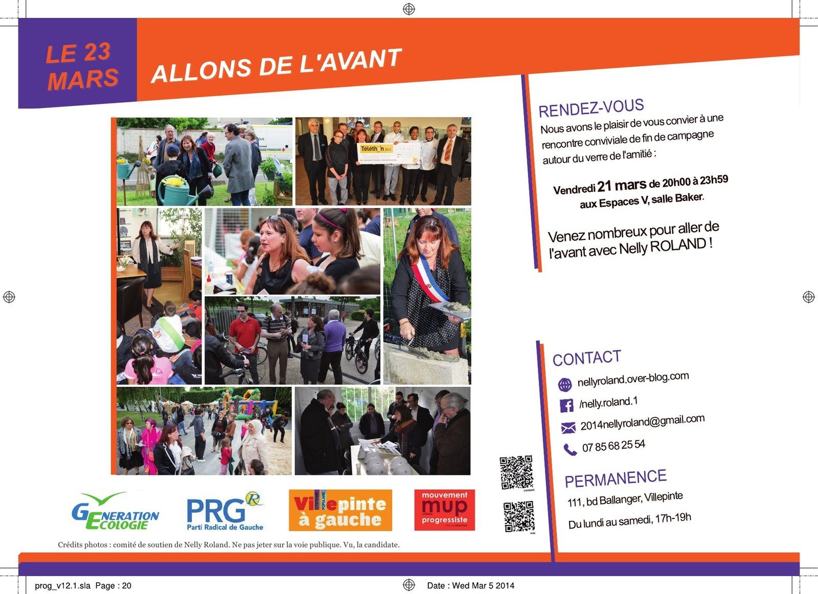 Retrouvez mon programme ! - Le blog de Nelly Roland Iriberry