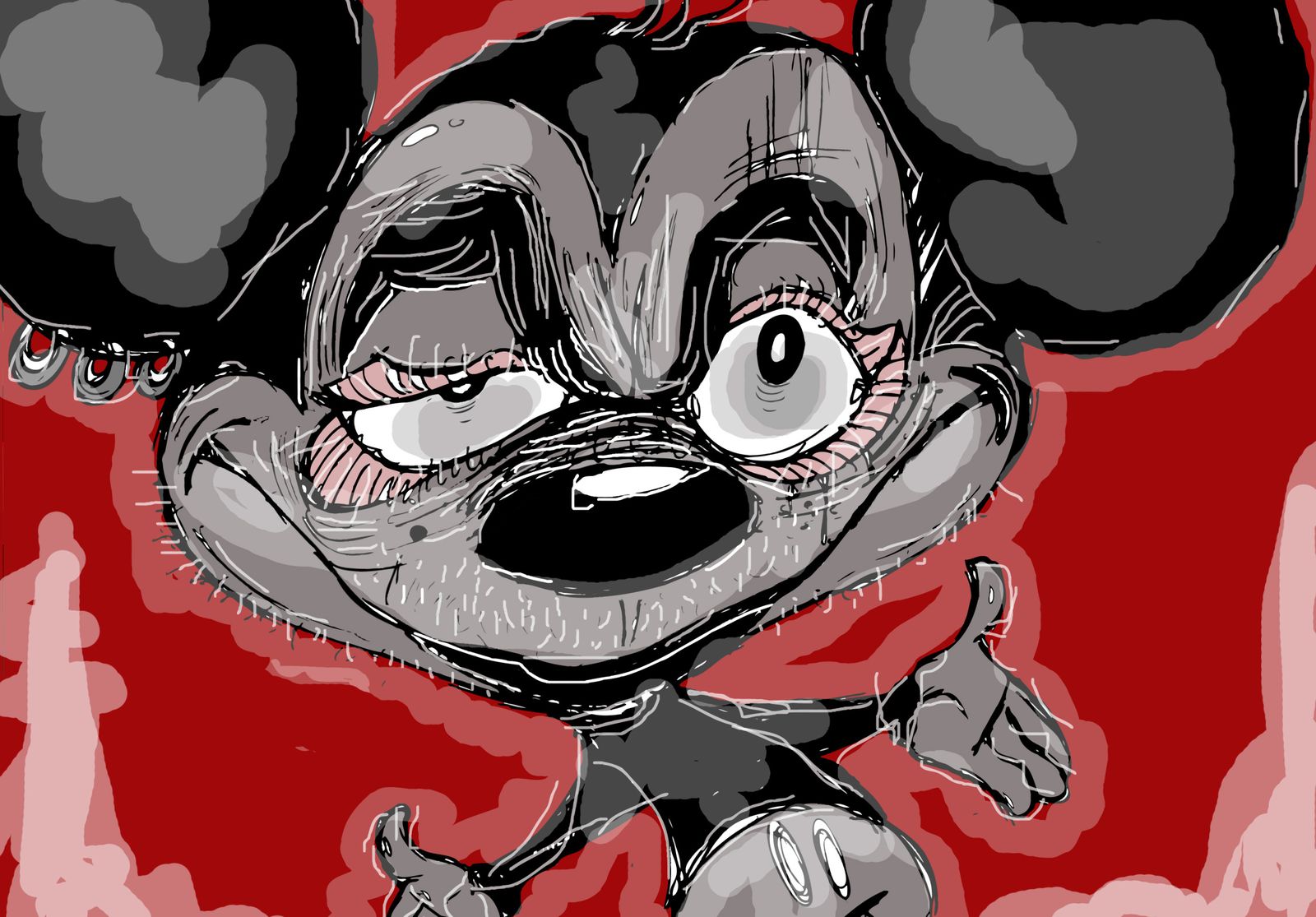 Dessin Mickey Mouse revisité