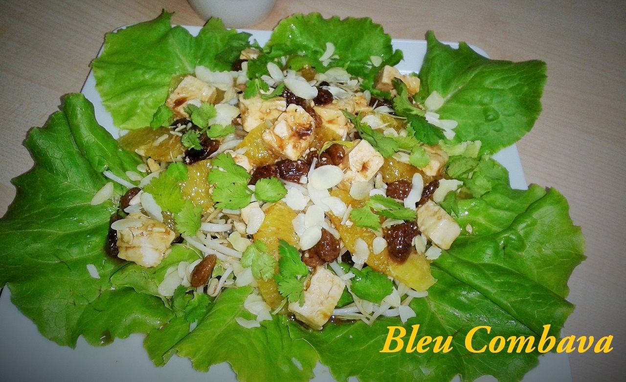 Salade Vitaminée au Fromage, Soja, Orange et Fruits Secs - Ma Cuisine ...
