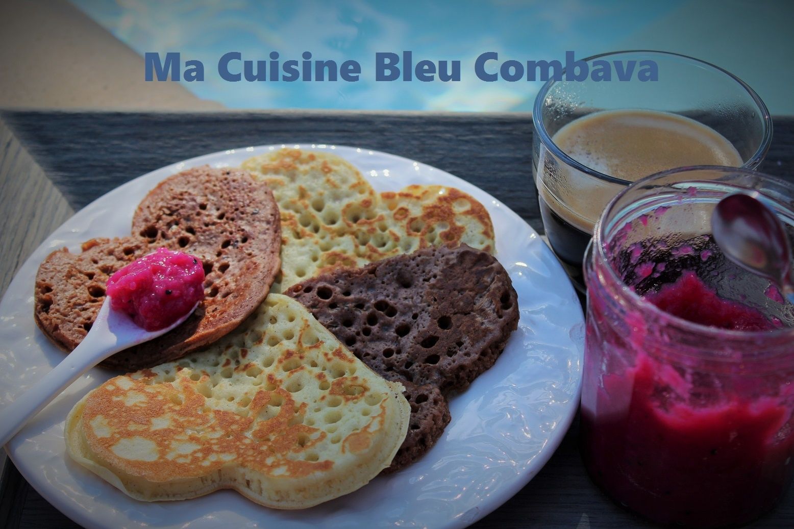 Confiture de Banane, Pitaya & Combava - Ma Cuisine Bleu Combava