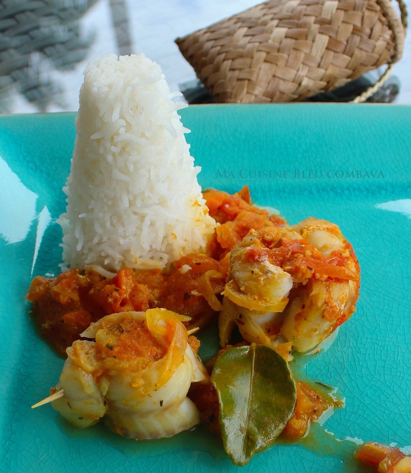 Cari Poisson au Combava- Réunion - Ma Cuisine Bleu Combava