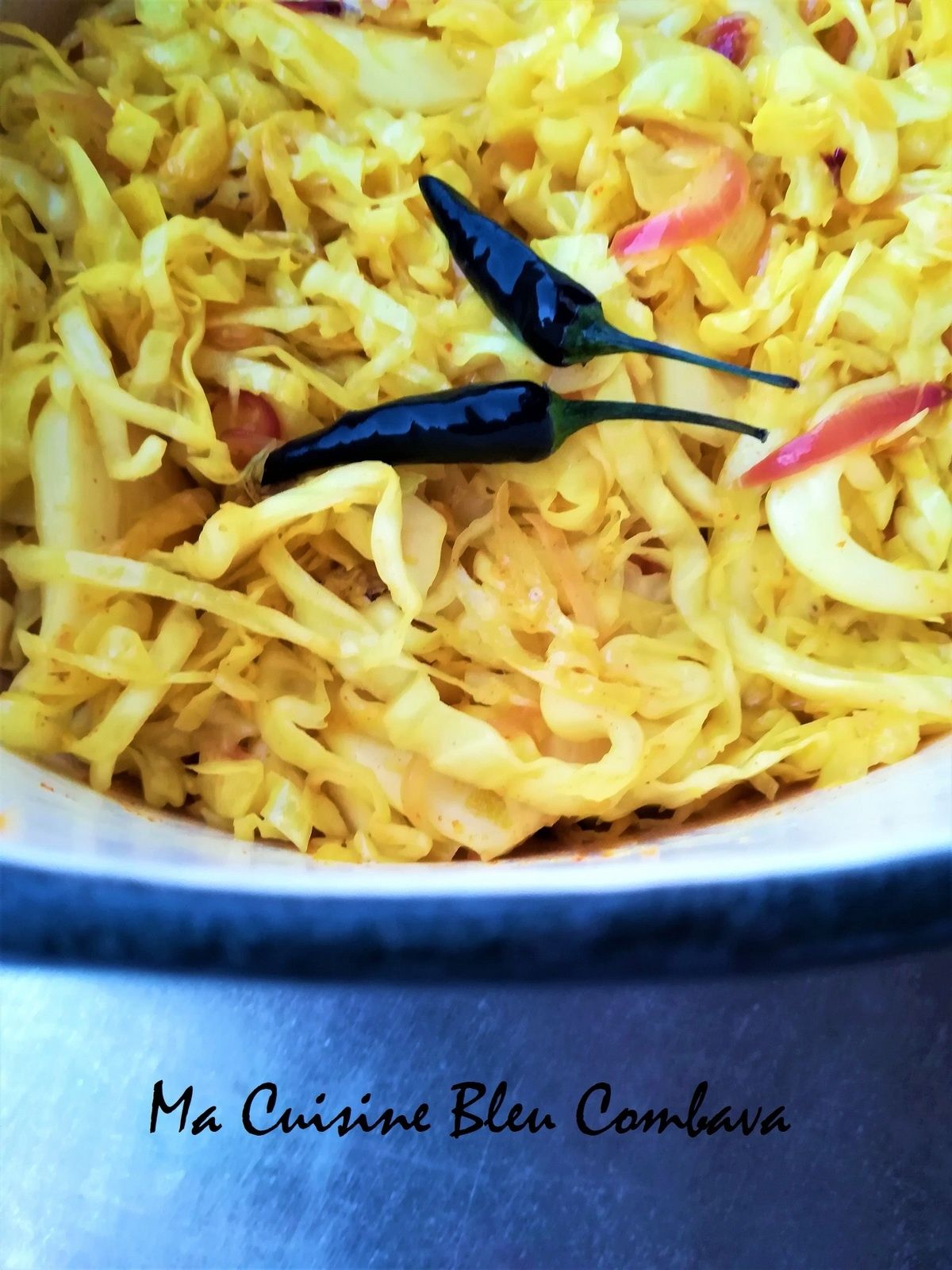 Achards de Chou Blanc ~Réunion~ - Ma Cuisine Bleu Combava