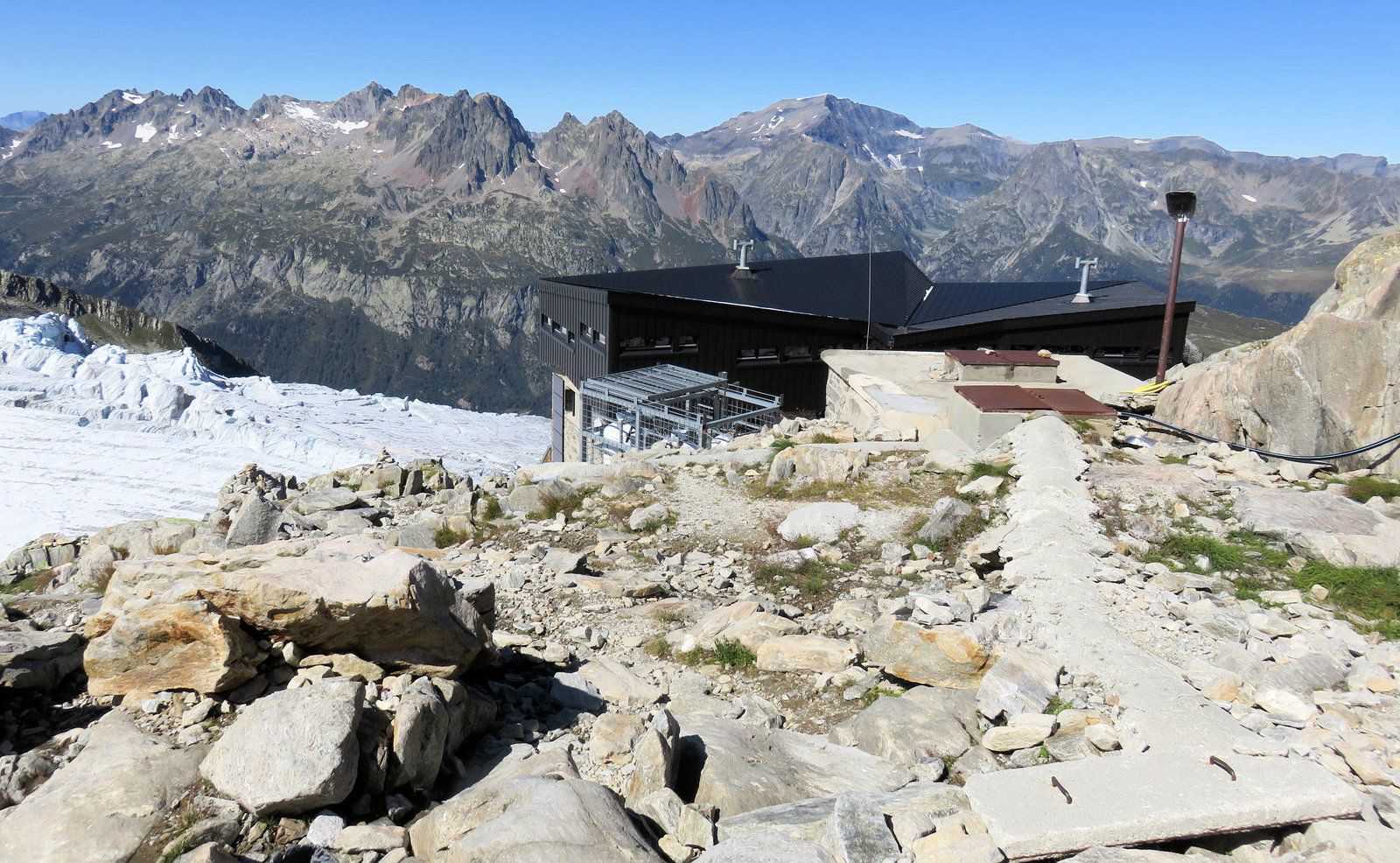 Le glacier du tour et le refuge Albert 1er - Mots et Monts