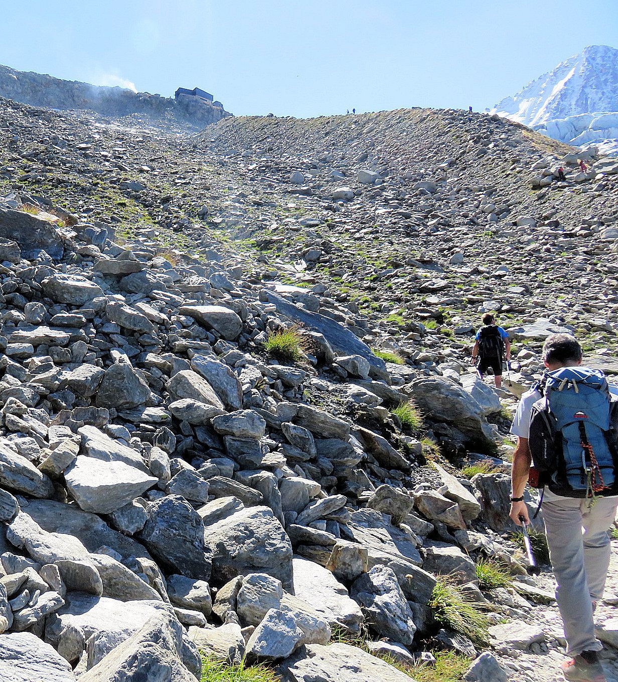 Le glacier du tour et le refuge Albert 1er - Mots et Monts