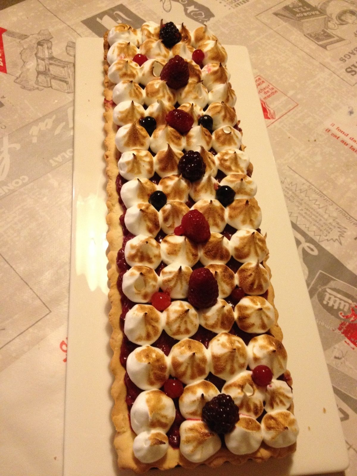 Tarte fruits rouges meringuée - Le blog de La passion de Nath