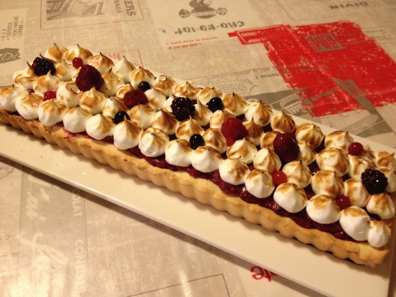 Tarte fruits rouges meringuée - Le blog de La passion de Nath