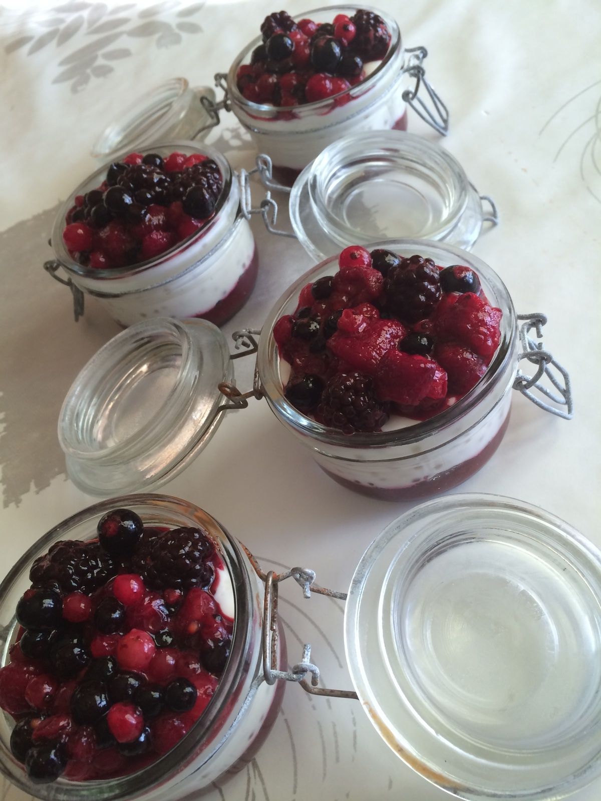 Verrines perles du japon coco aux fruits rouges - Le blog de La passion ...