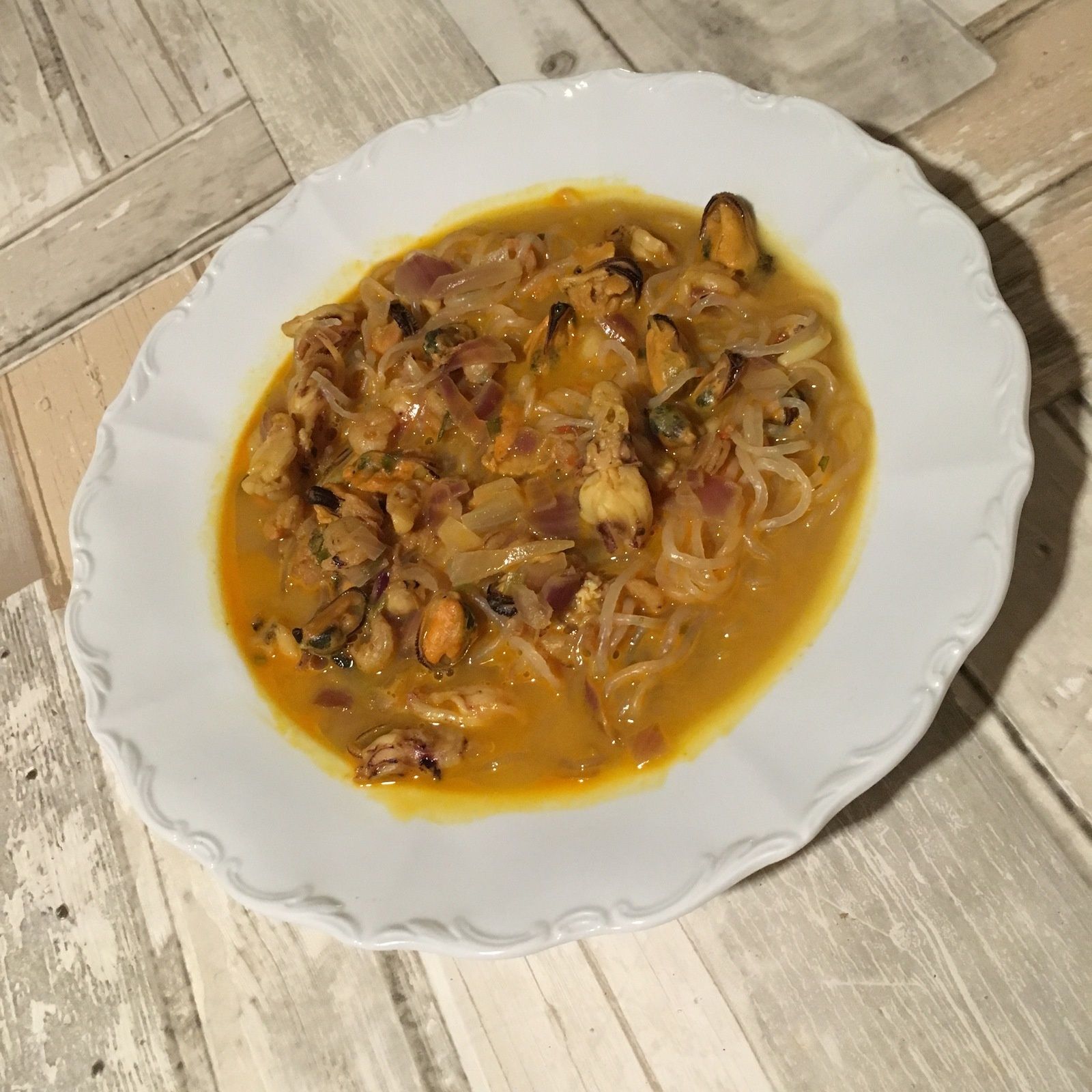 Soupe de fruits de mer à l'indienne - Le blog de La passion de Nath