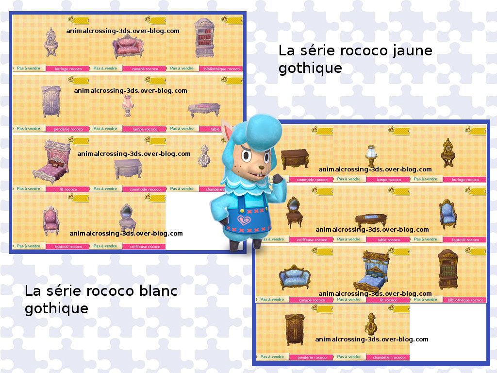 La série Rococo : - Animal Crossing New Leaf