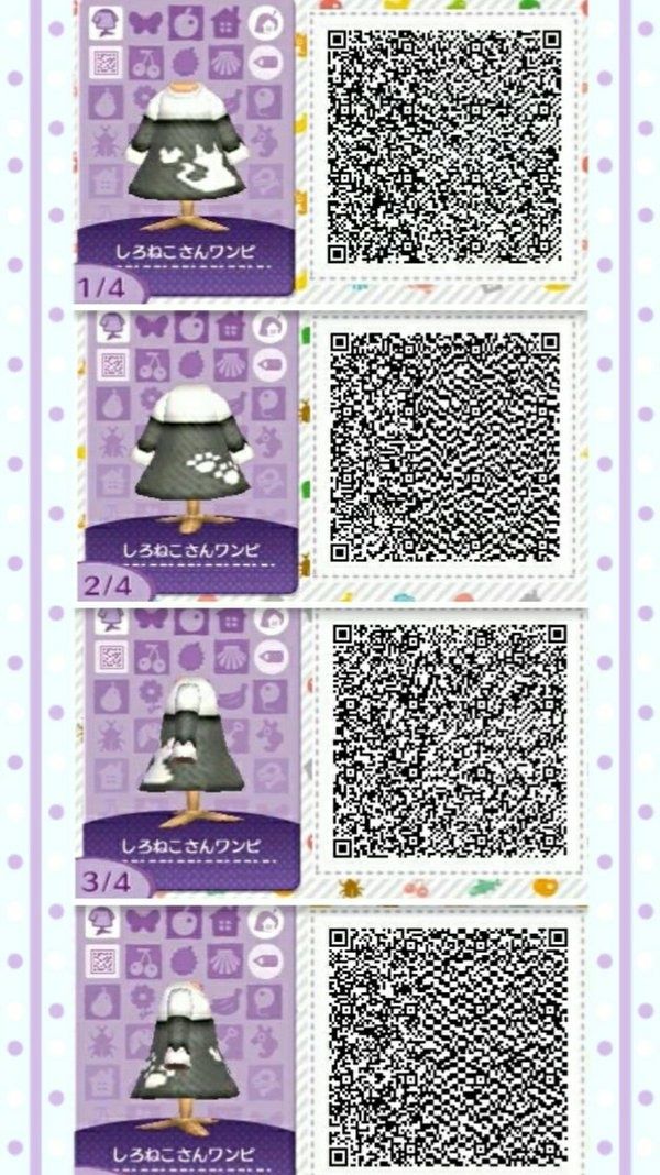 Les qr codes robes 10 : - Animal Crossing New Leaf